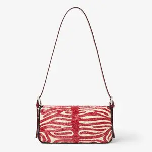 Fendi Baguette® 26424 Raffia And Bead Re Edition Bag